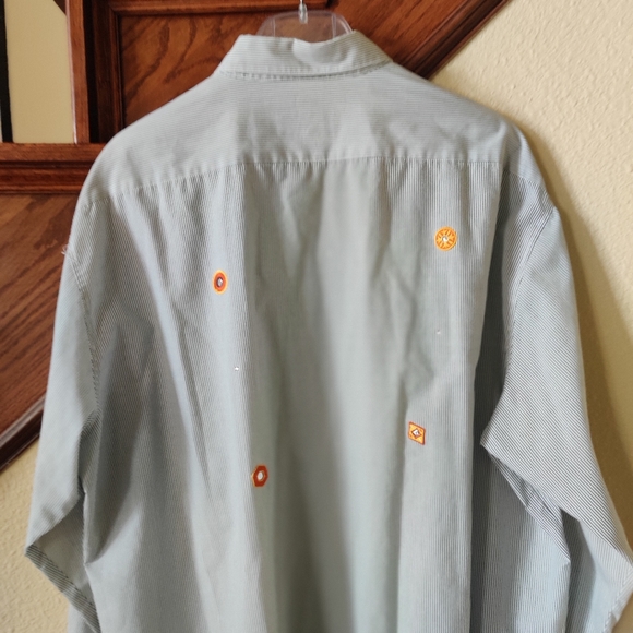 Mili Designs | Tops | Mili Designs Embellished Striped Button Down ...